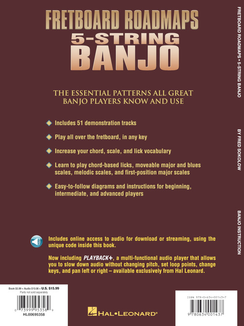 Fretboard Roadmaps - 5-String Banjo The Essential Patterns That All the ...