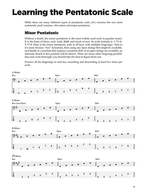Pentatonic Scales for Bass – Bookmark Music