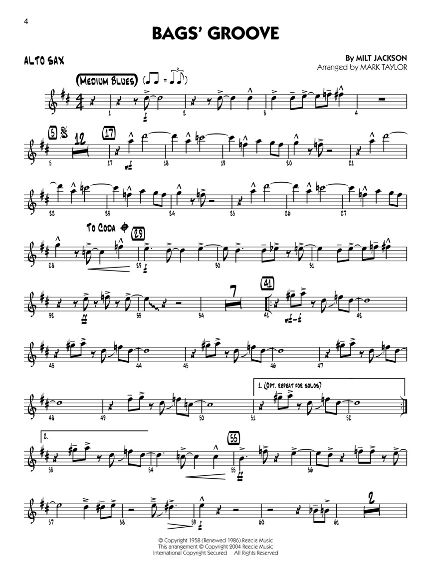 Big Band Play Along V04 Jazz Classics Sheet Music by Mark Taylor (SKU ...