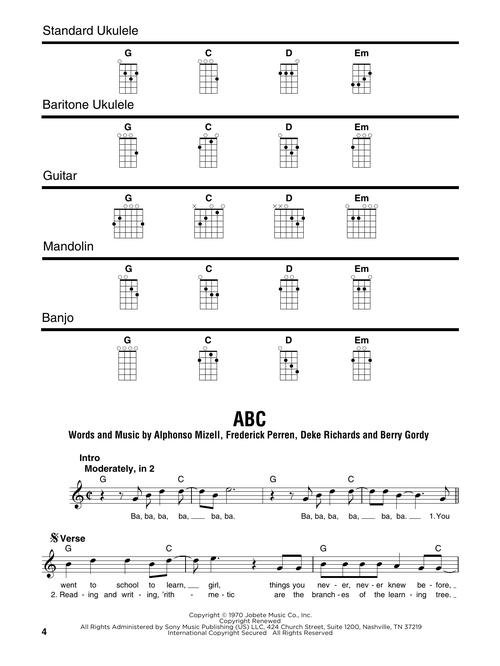 Sing-Along Songs - Strum Together for Ukulele, Baritone Ukulele, Guitar ...
