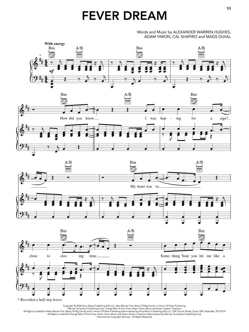 Chart Hits 2025-2026 Sheet Music (SKU: 02086713) - Stanton's Sheet Music