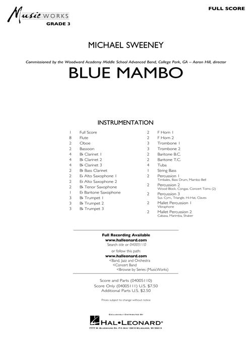 Blue Mambo Sheet Music by Michael Sweeney (SKU: 04005110) - Stanton's ...