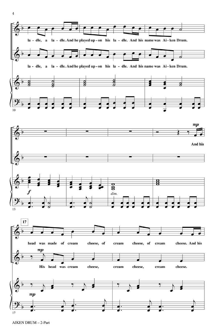 Aiken Drum Sheet Music by Cristi Cary Miller (SKU: 08551809) - Stanton ...