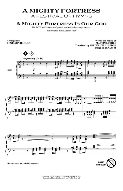 A Mighty Fortress - A Festival of Hymns - Willis Music Store