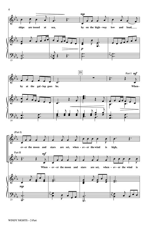 Windy Nights Sheet Music by Kirk Aamot (SKU: 08748859) - Stanton's ...