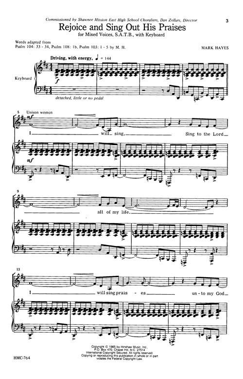 Rejoice and Sing Out His Praises - Willis Music Store