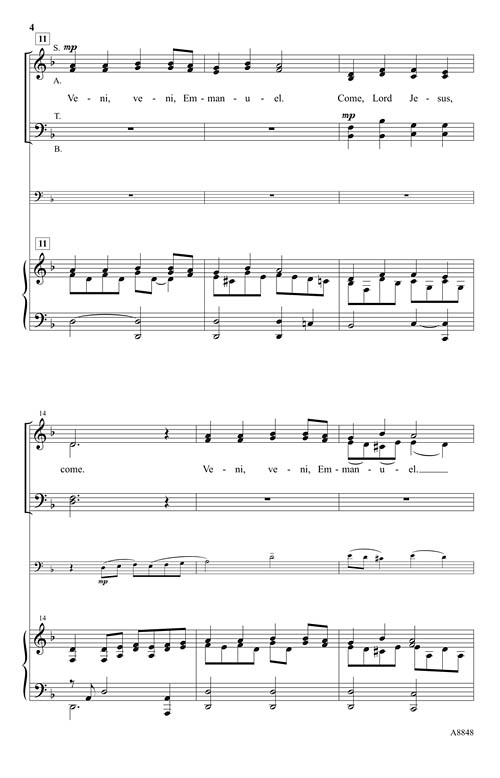 A Prayer For Advent Sheet Music by Nolan/Williams (SKU: 35000076 ...