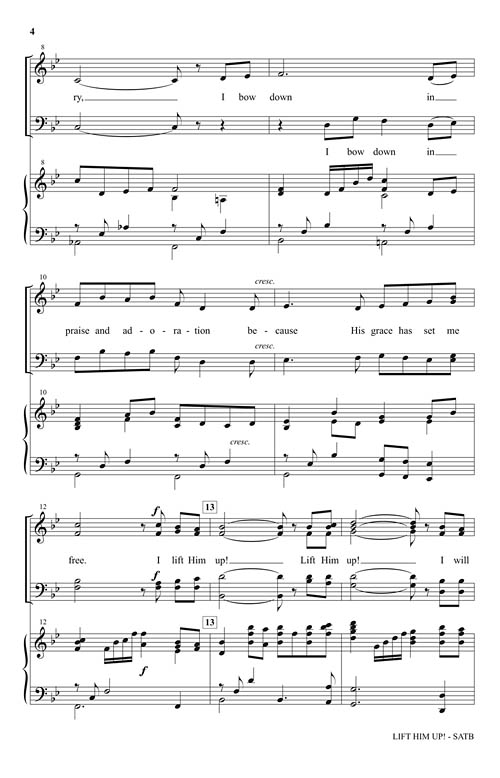 Lift Him Up Sheet Music by Bryan Powell (SKU: 35026726) - Stanton's ...