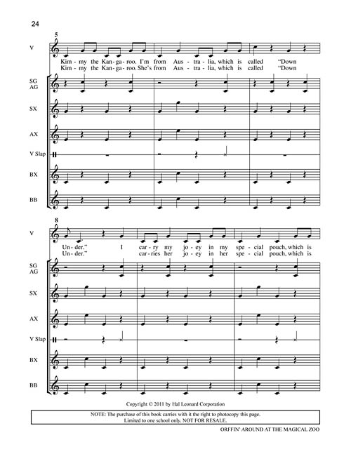 Orffin' Around at the Magical Zoo A Musical Revue for Voices and Orff ...