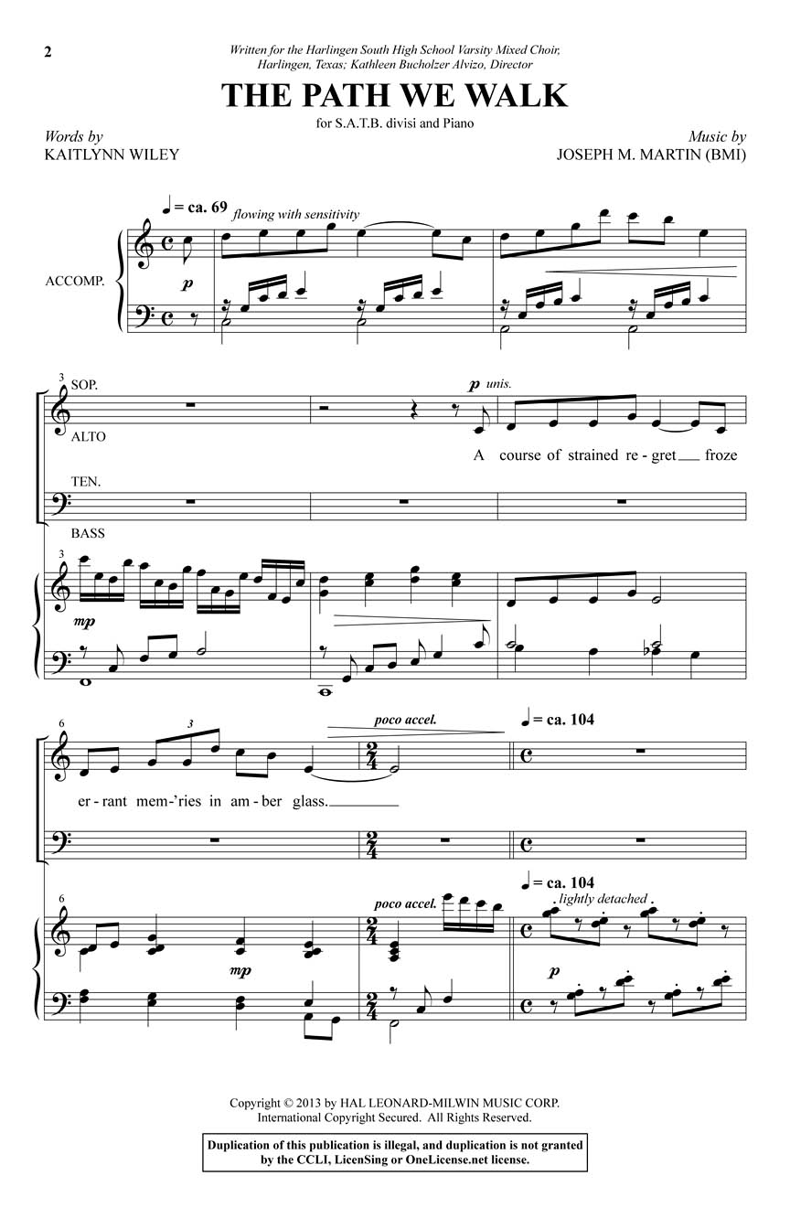 The Path We Walk Sheet Music by Joseph M Martin (SKU: 35028793 ...