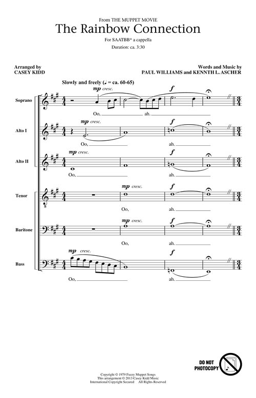 The Rainbow Connection Sheet Music by Casey Kidd (SKU: 35029442 ...