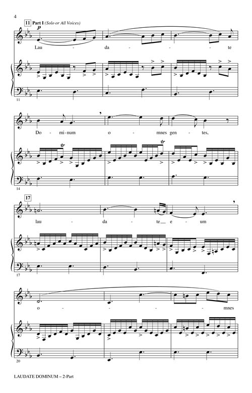 Laudate Dominum Sheet Music by W A Mozart (SKU: 35029491) - Stanton's ...