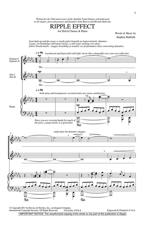 Ripple Effect Sheet Music by Stephen Hatfield (SKU: 48020992) - Stanton ...