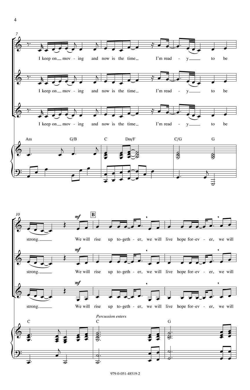 We Will Rise Up Together Sheet Music by Jim Papoulis (SKU: 48024485 ...