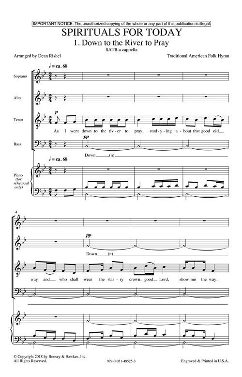 Spirituals For Today Sheet Music by Dean Rishel (SKU: 48024492 ...