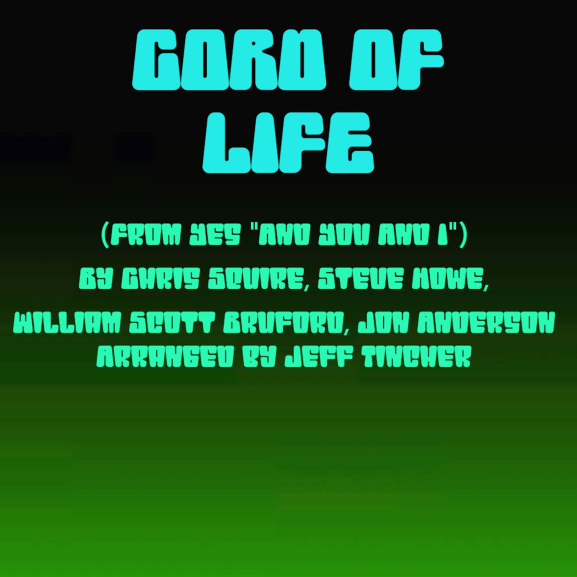 Cord Of Life (arr. Jeff Tincher) by Chris Squire Sheet Music for Brass ...