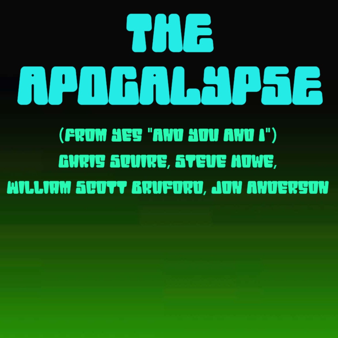 The Apocalypse (arr. Jeff Tincher) by Chris Squire Sheet Music for ...