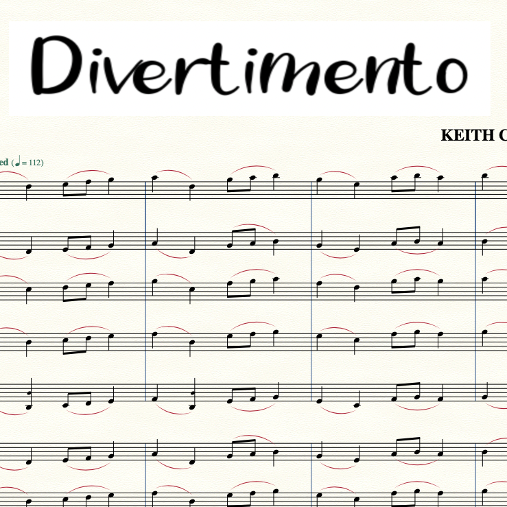 Divertimento by Keith Christopher Sheet Music for Orchestra at Sheet ...