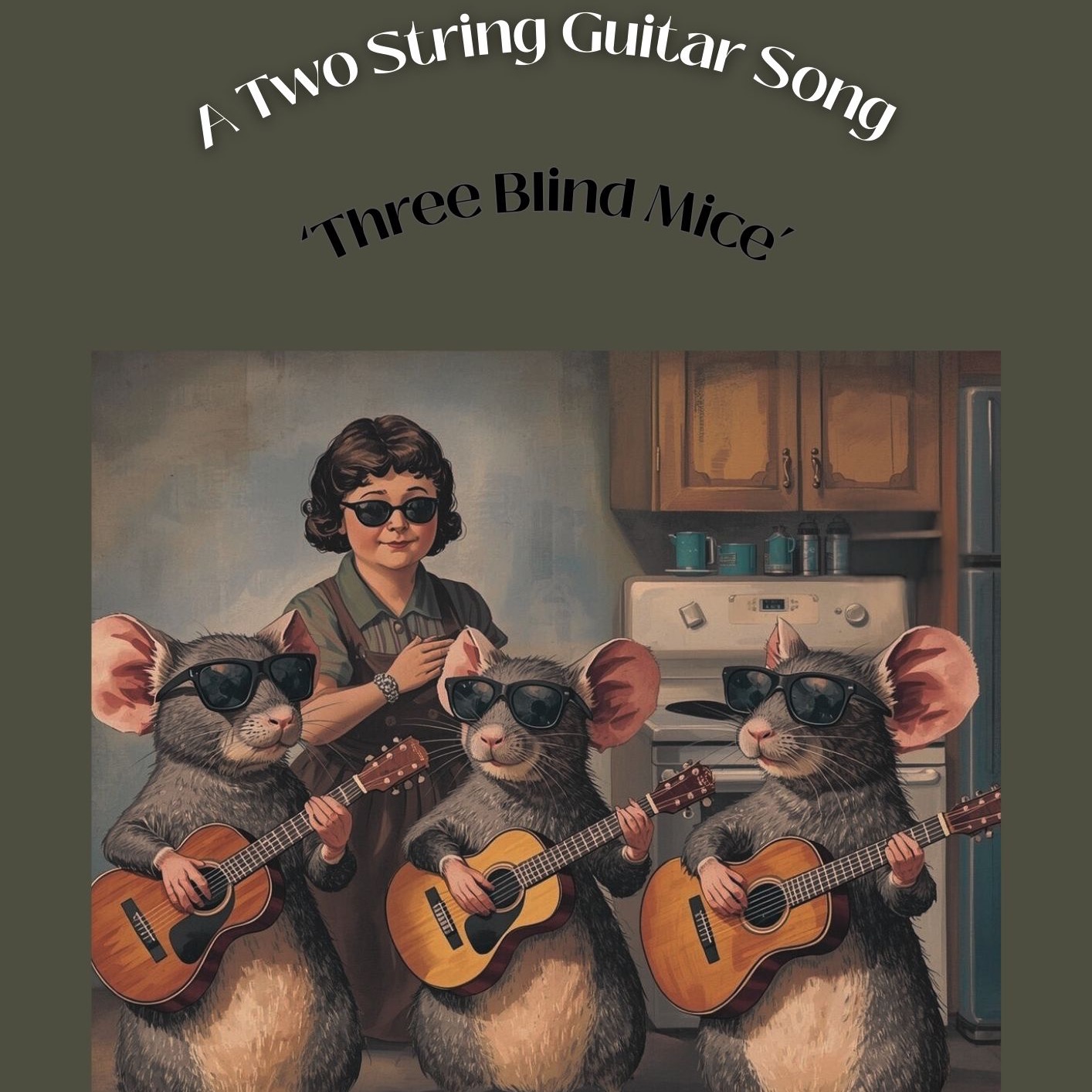 Three Blind Mice (A Two String Guitar Song) (arr. Danny Crocome) by ...