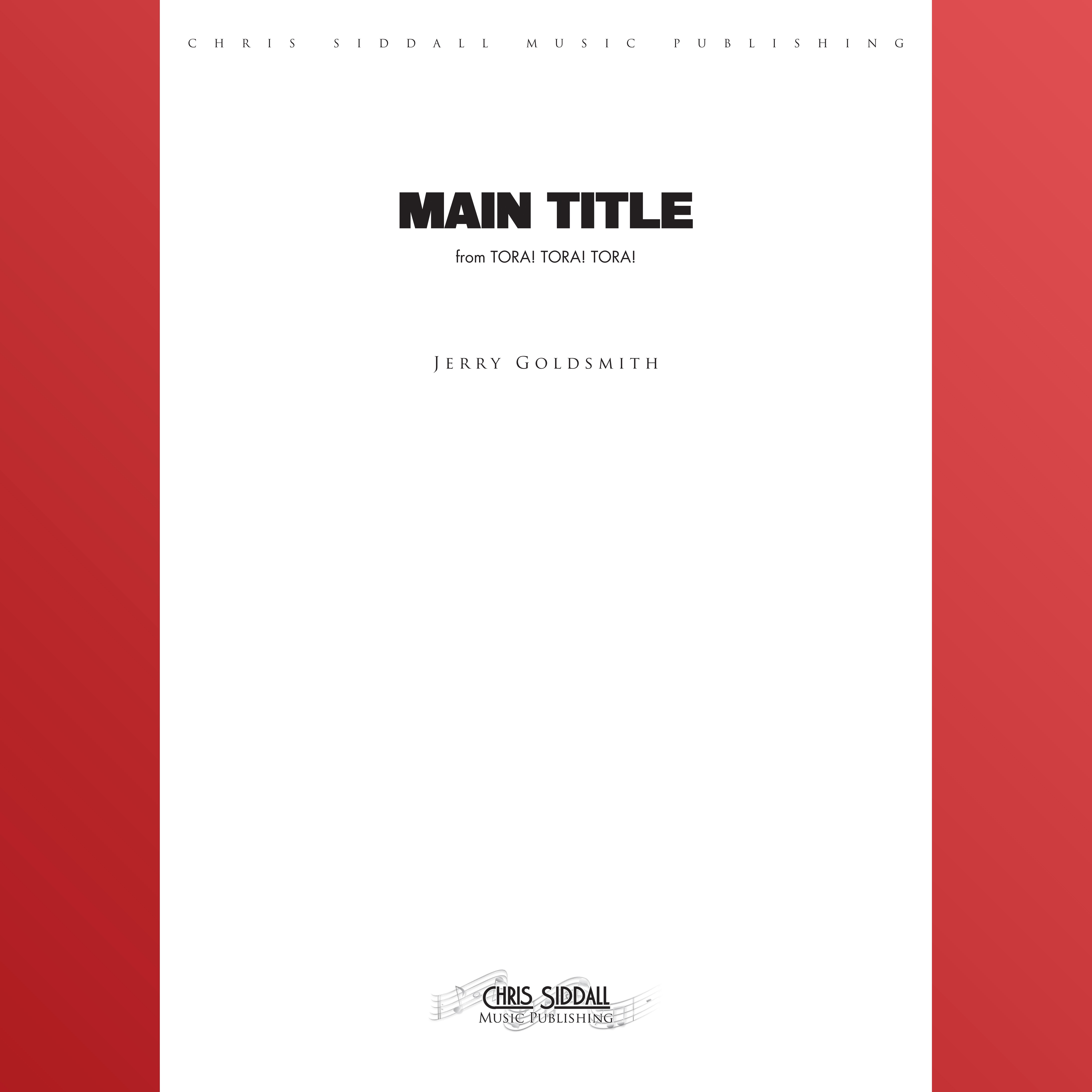 Tora Tora Tora - Score Only (arr. Chris Siddall) by Jerry Goldsmith ...