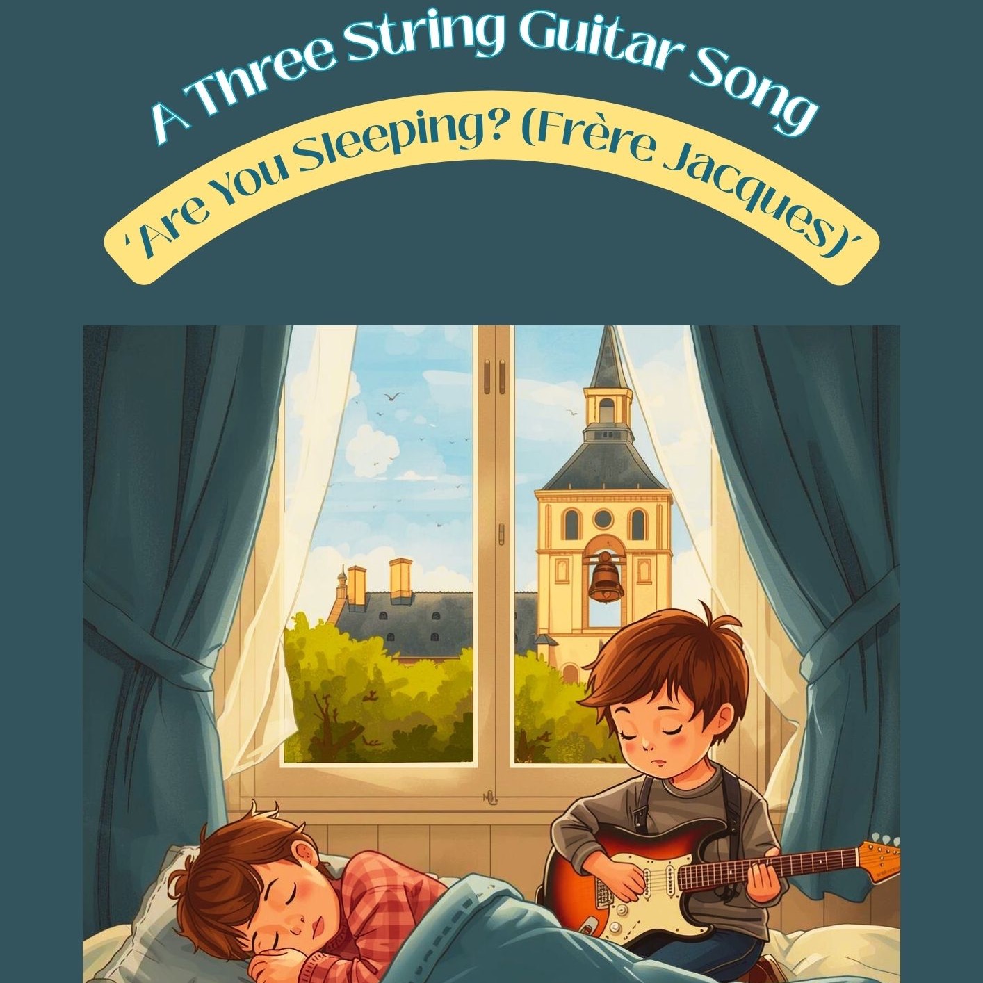 Are You Sleeping? (Frére Jacques) (A Three String Guitar Song) (arr ...
