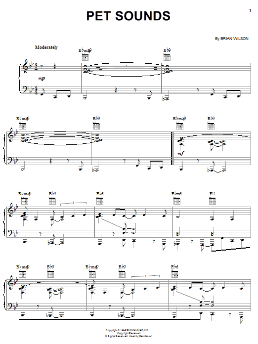 Pet Sounds Sheet Music Direct