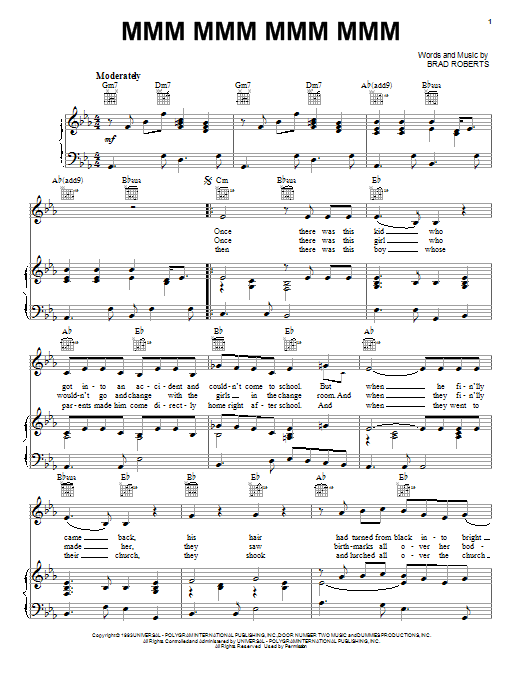 Mmm Mmm Mmm Mmm Sheet Music Direct Mmm Mmm Mmm Mmm Sheet Music Direct