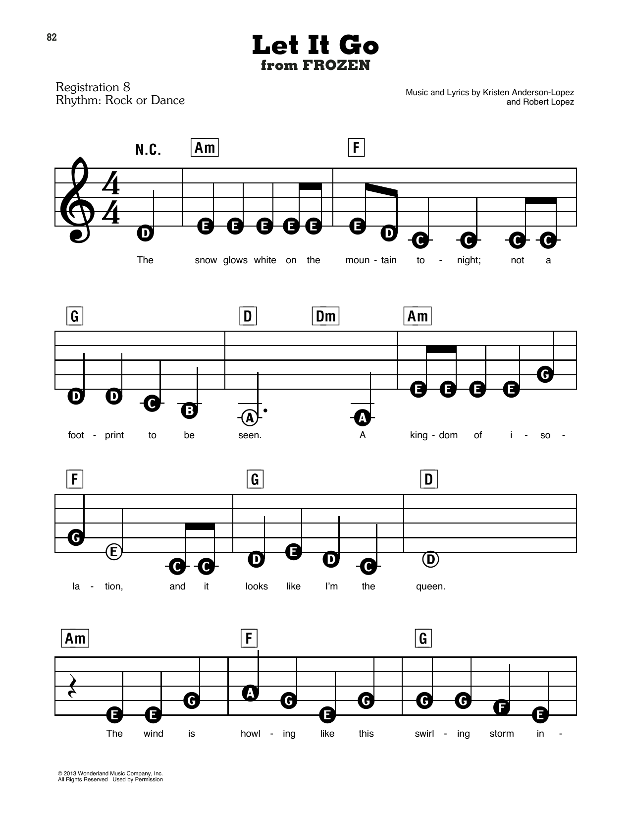 Let It Go from Frozen Sheet Music Idina Menzel E Z Play Today Let It Go from Frozen Sheet Music Idina Menzel E Z Play Today
