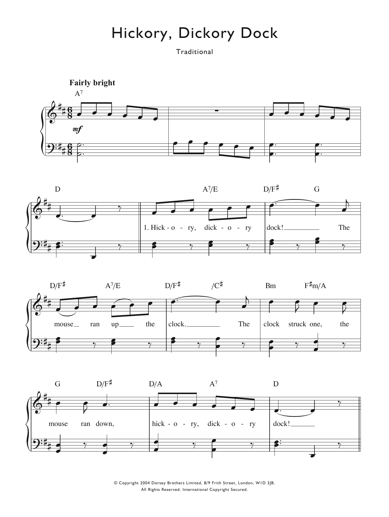Nursery Rhymes Piano Sheet Music Ubicaciondepersonas cdmx gob mx