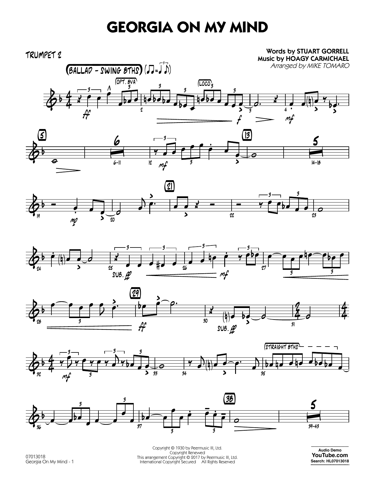 Jazz Trumpet Sheet Music Jazz Trumpet Sheet Music
