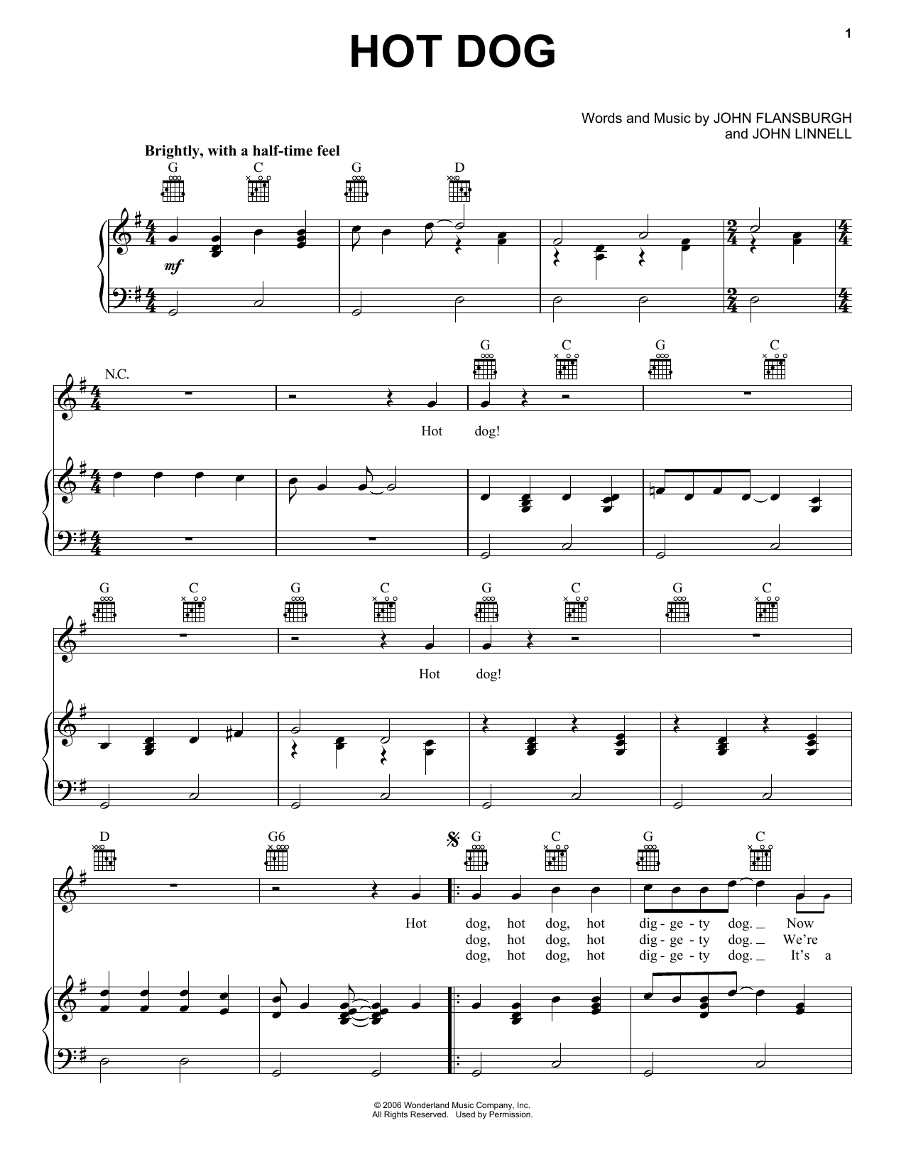 Hot Dog from Mickey Mouse Clubhouse Sheet Music They Might Be Hot Dog from Mickey Mouse Clubhouse Sheet Music They Might Be