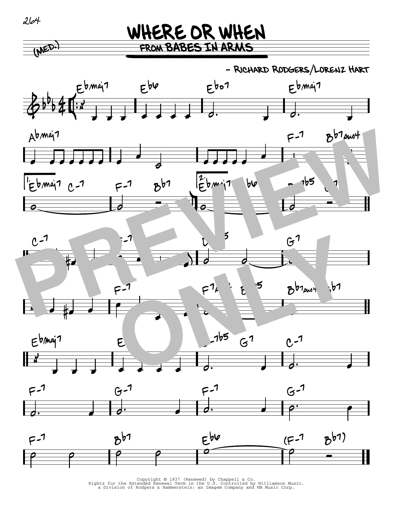 Where Or When Sheet Music Rodgers Hart Real Book Melody Chords Where Or When Sheet Music Rodgers Hart Real Book Melody Chords