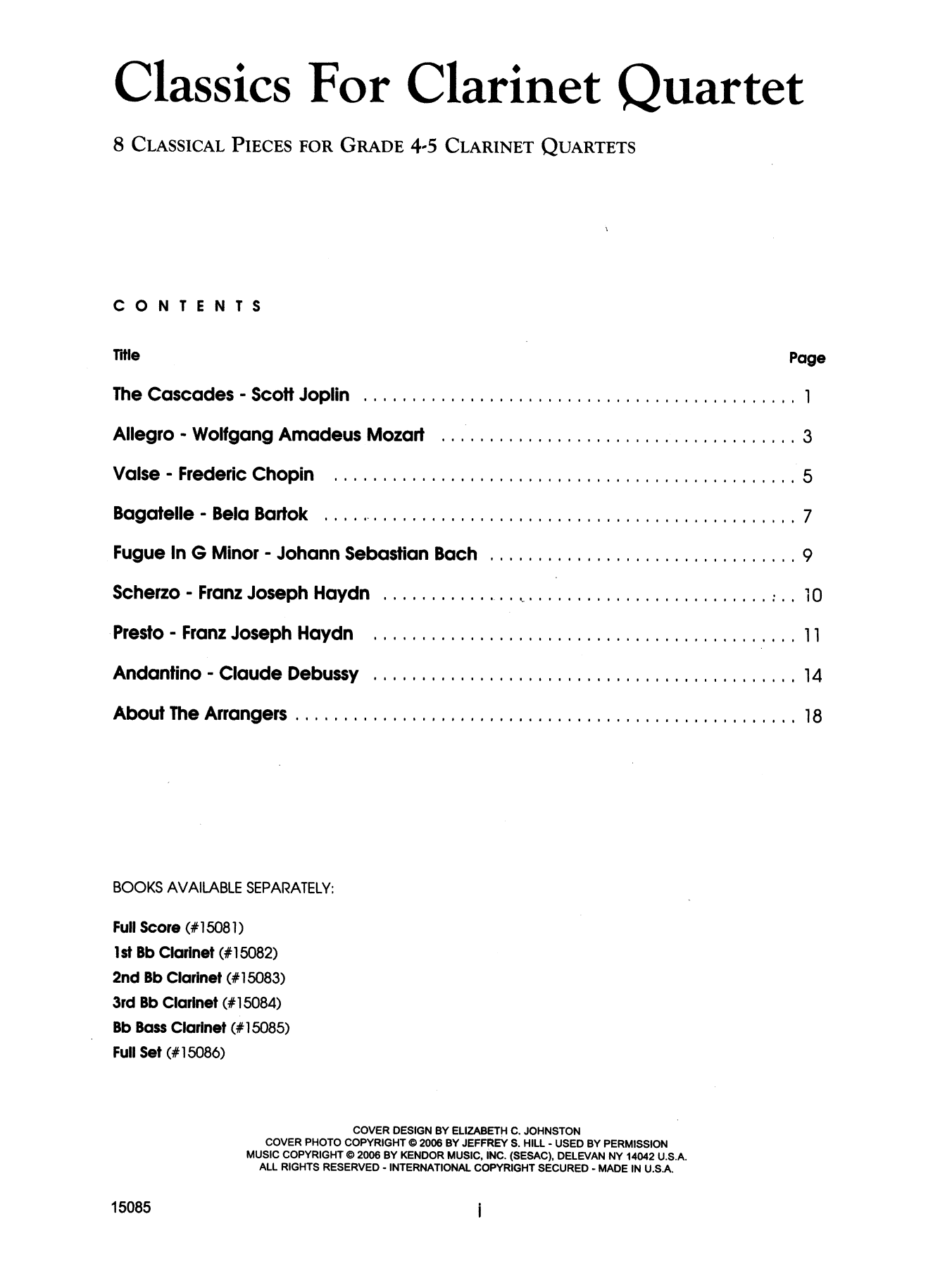 Classics For Clarinet Quartet - Bb Bass Clarinet Sheet Music | Alan Woy ...