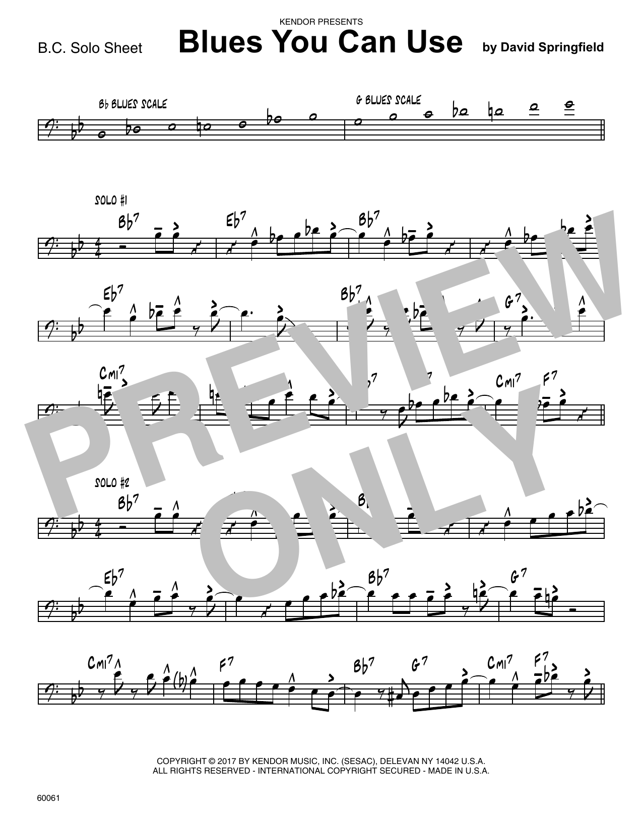 Jazz Scales For Trombone