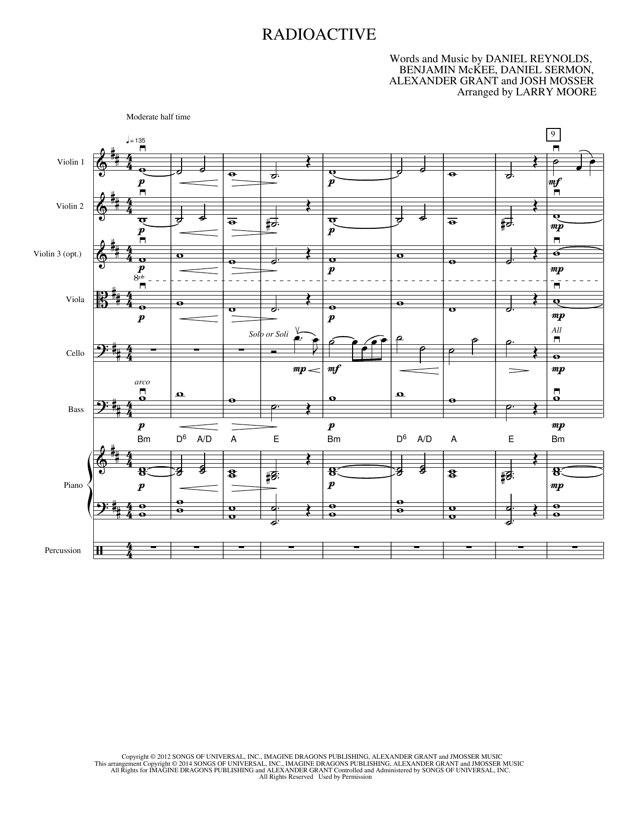 Radioactive - Full Score Sheet Music | Imagine Dragons | Orchestra