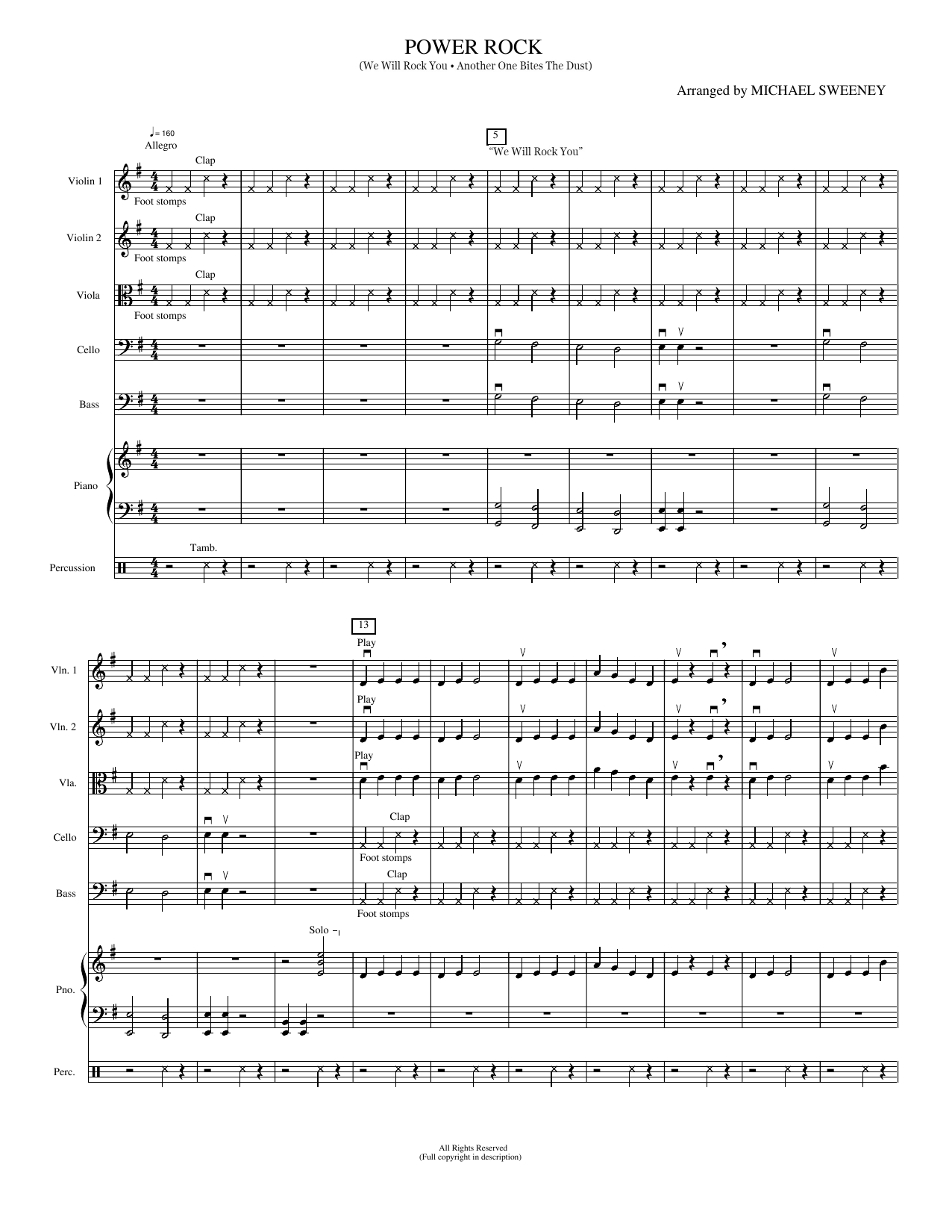 Power Rock Sheet Music | Michael Sweeney | Orchestra