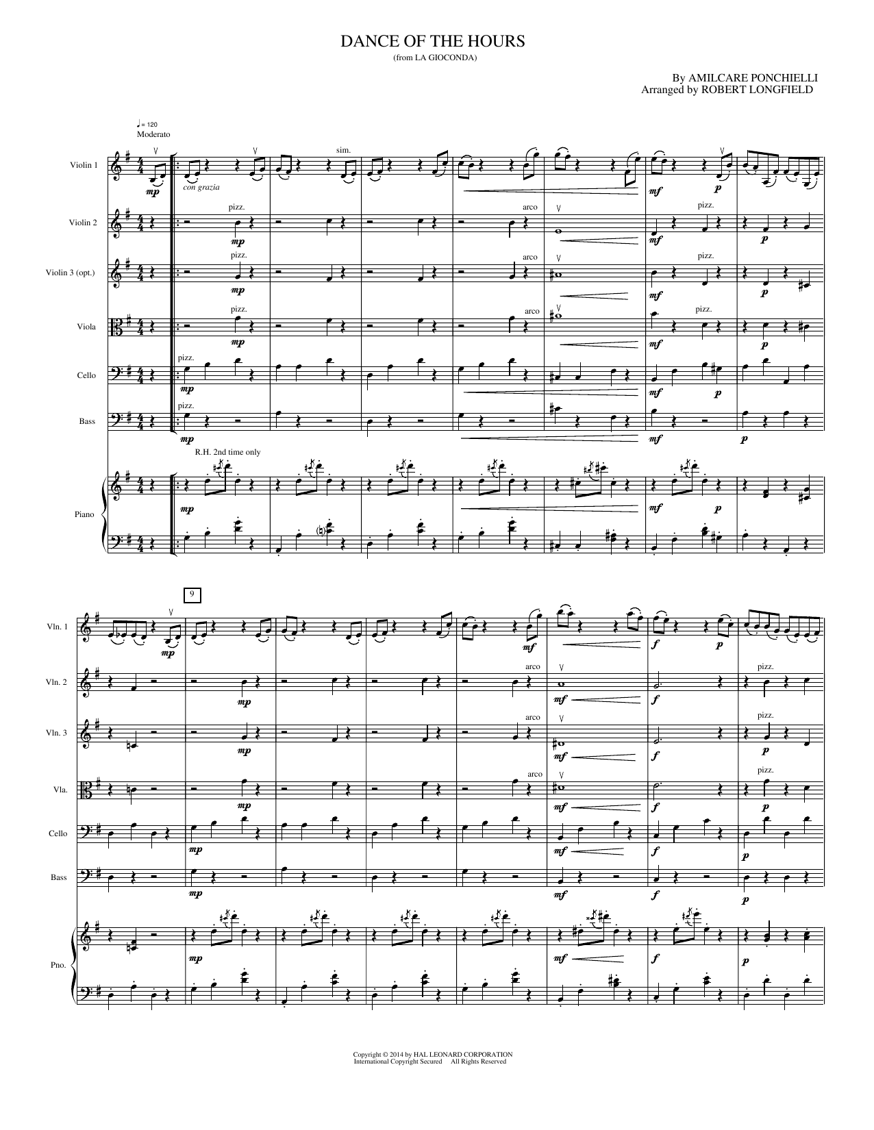 Dance of the Hours - Full Score Sheet Music | Robert Longfield | Orchestra