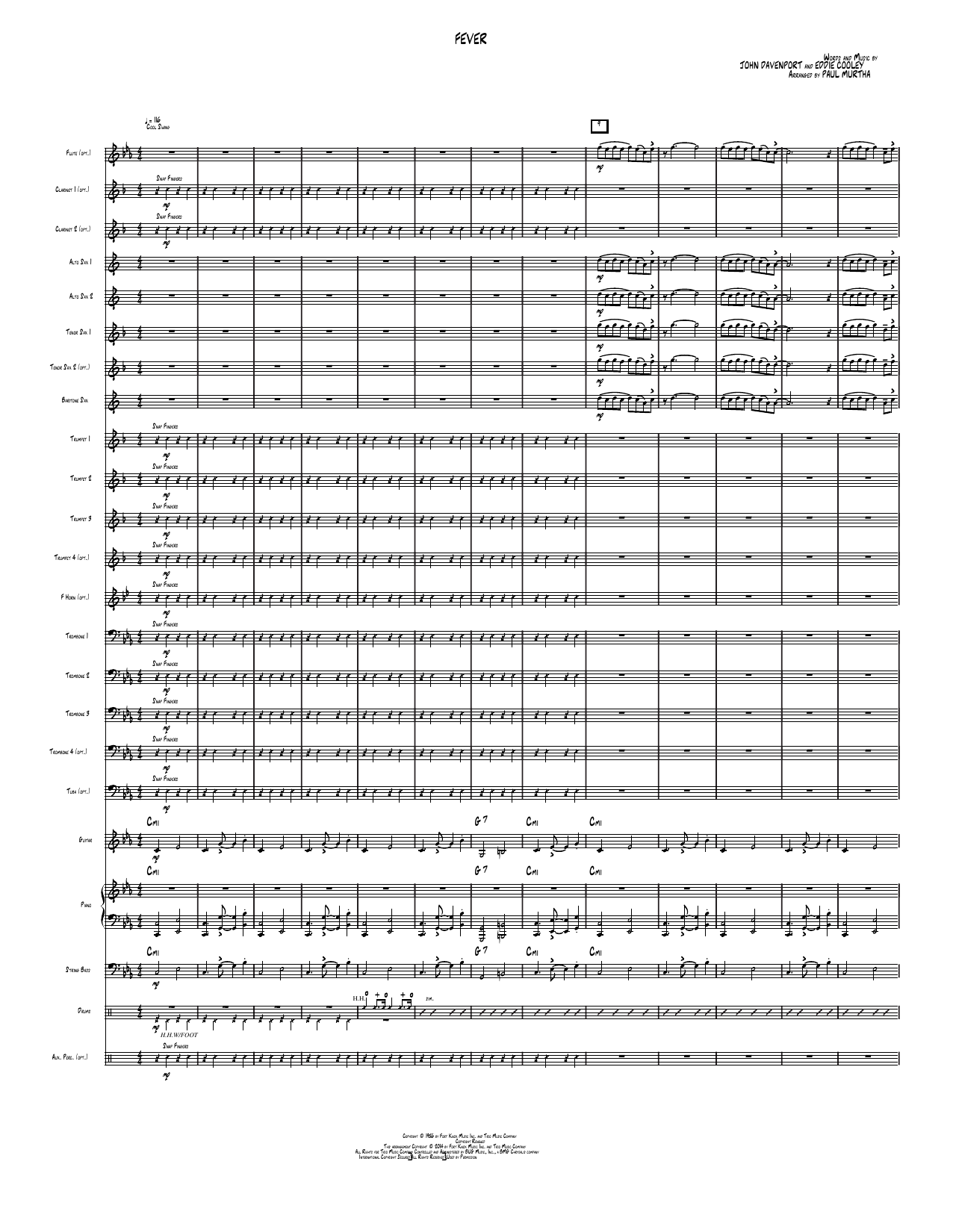 Fever Sheet Music | Paul Murtha | Jazz Ensemble