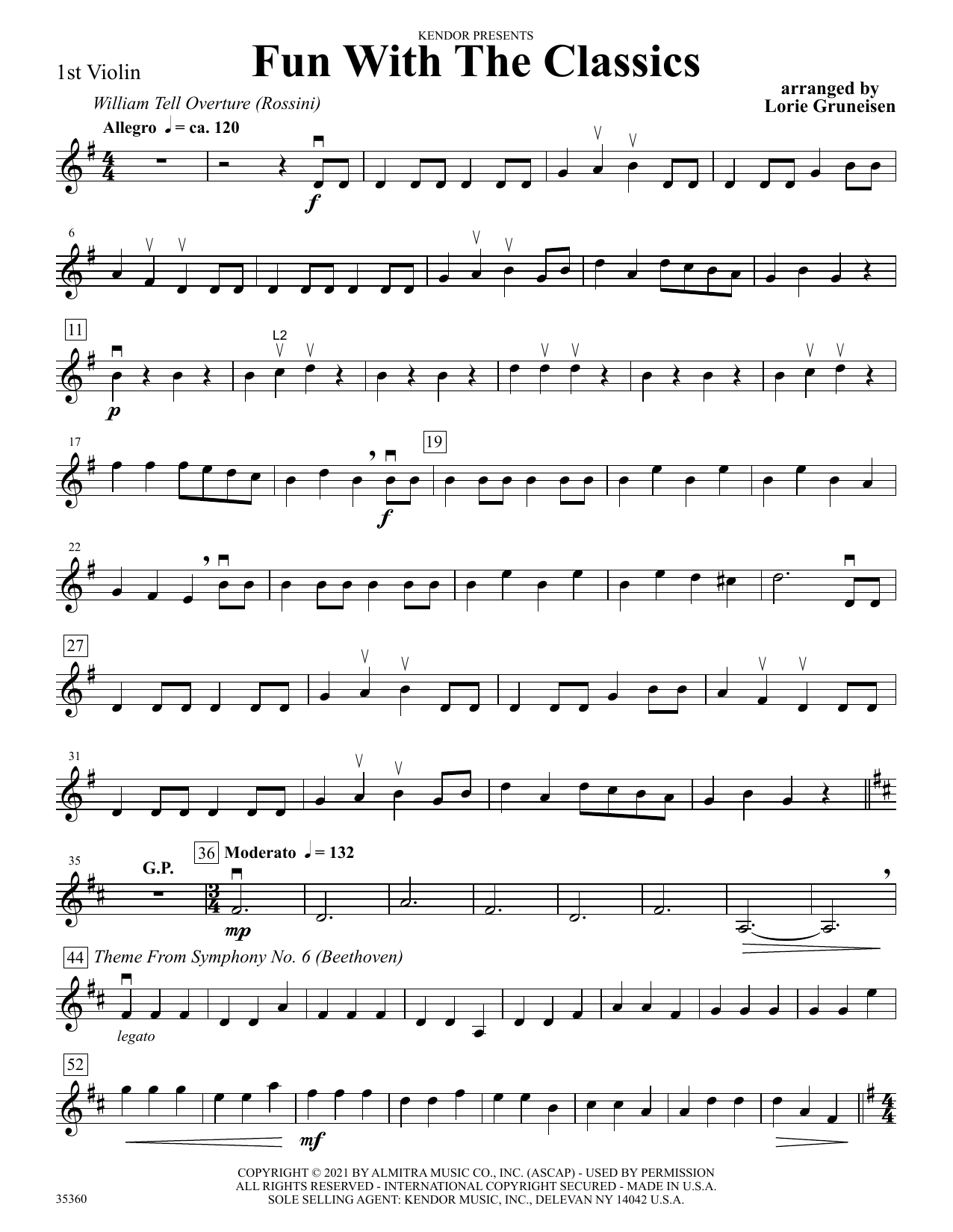 Fun With The Classics - 1st Violin Sheet Music | Lorie Gruneisen ...
