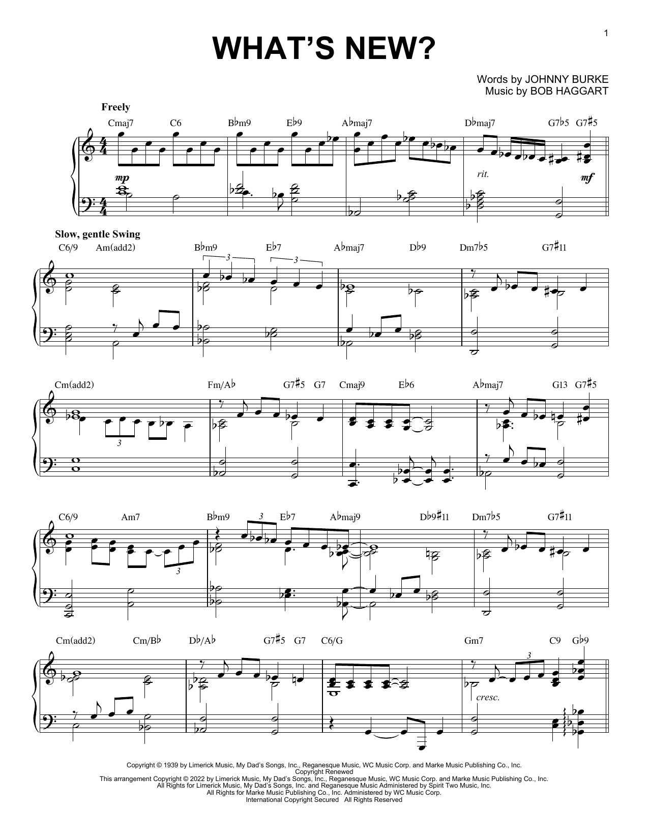 What s New Jazz Version arr Brent Edstrom Sheet Music Bob