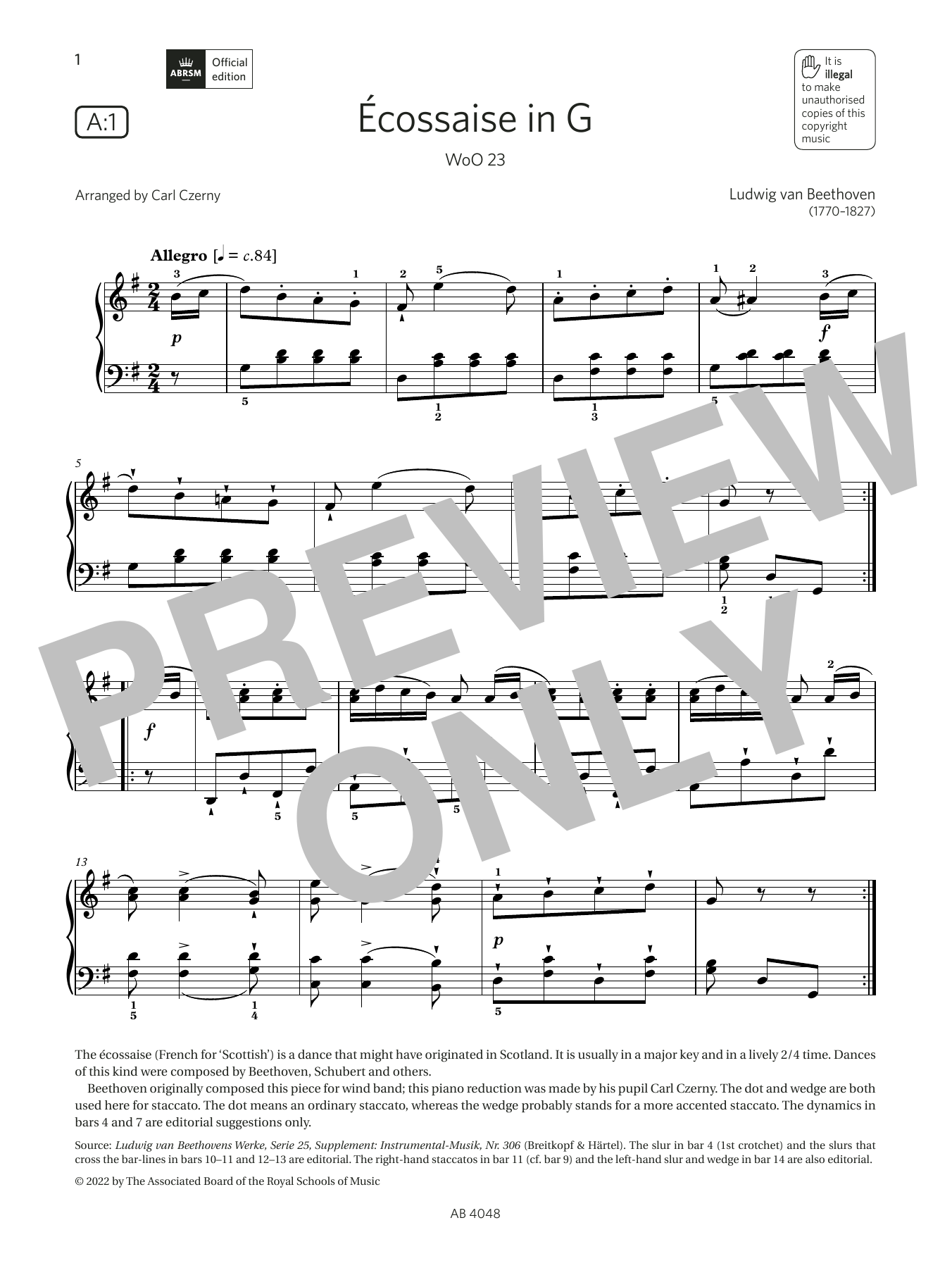 cossaise In G Grade 2 List A1 From The ABRSM Piano Syllabus 2023 cossaise In G Grade 2 List A1 From The ABRSM Piano Syllabus 2023
