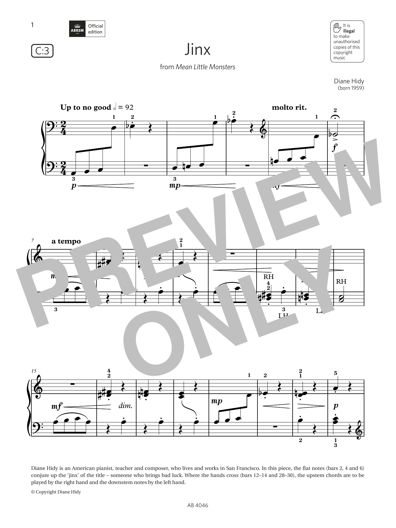 Jinx Grade Initial List C3 From The ABRSM Piano Syllabus 2023 2024 Jinx Grade Initial List C3 From The ABRSM Piano Syllabus 2023 2024
