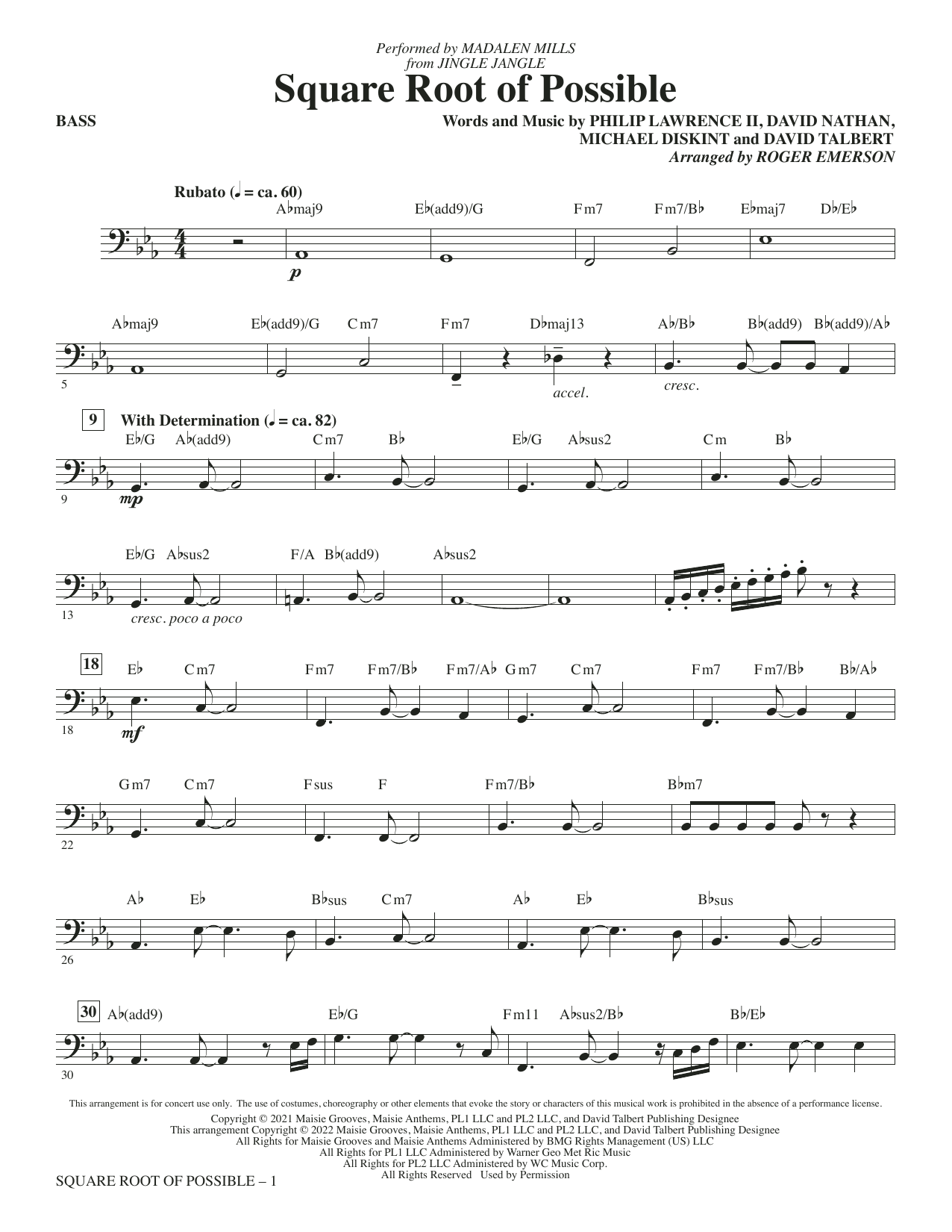 Square Root Of Possible from Jingle Jangle arr Roger Emerson