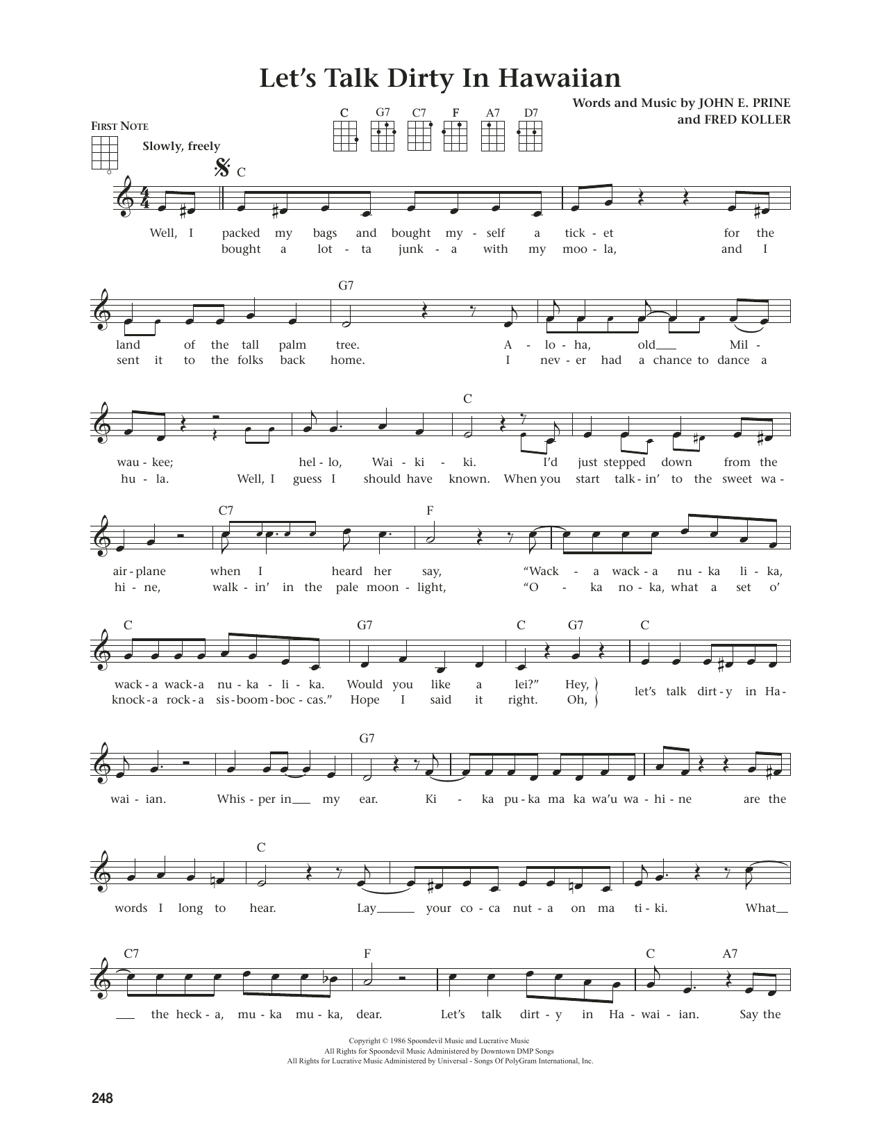 Let s Talk Dirty In Hawaiian from The Daily Ukulele arr Jim Beloff Let s Talk Dirty In Hawaiian from The Daily Ukulele arr Jim Beloff