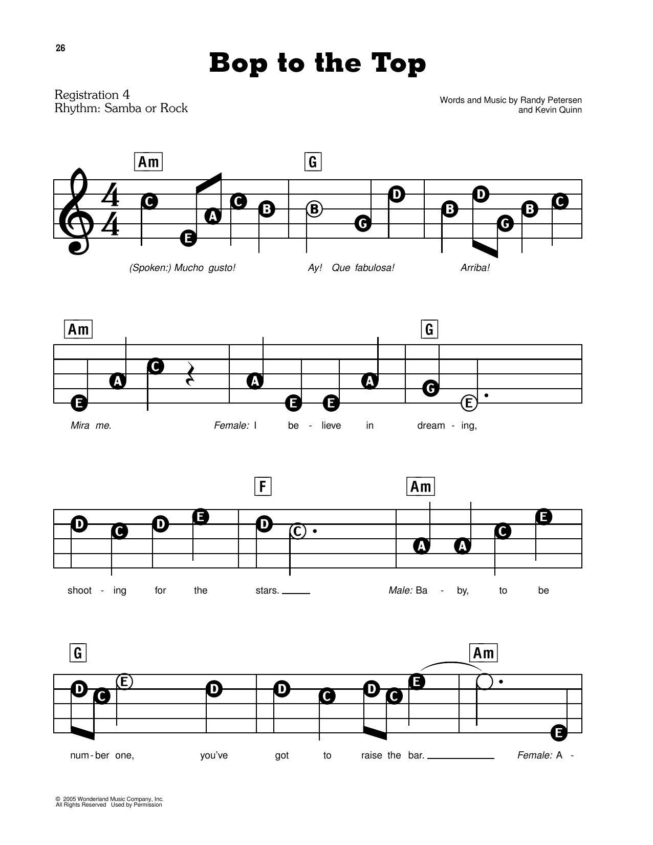 Bop To The Top (from High School Musical) by Lucas Gabreel and Ashley ...