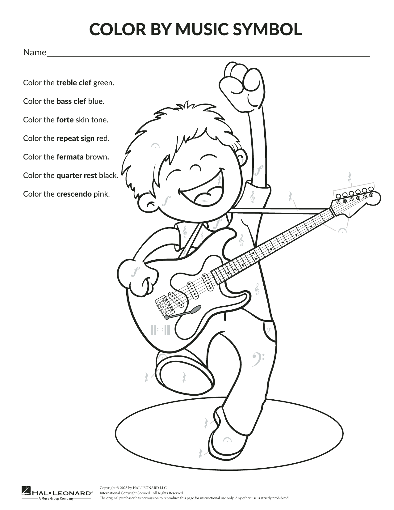 Color By Music Symbol: General Music by Brittany McCorriston Sheet ...