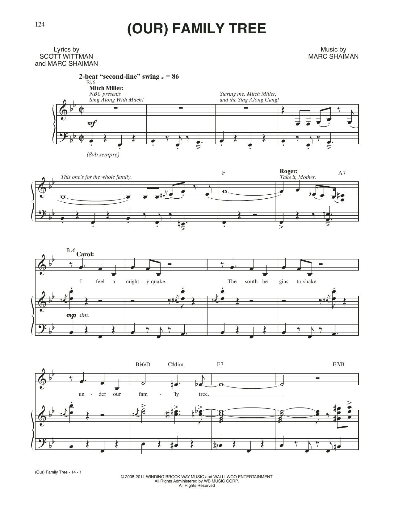 (Our) Family Tree (from Catch Me If You Can) par Marc Shaiman & Scott ...