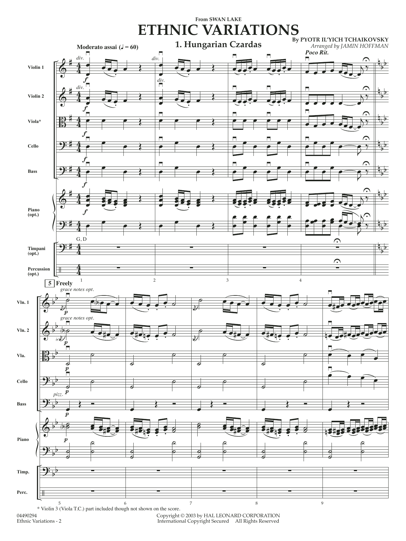 Ethnic Variations (arr. Jamin Hoffman) - Conductor Score (Full Score ...