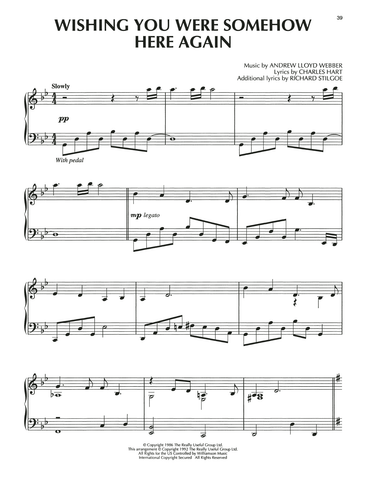 Wishing You Were Somehow Here Again (from The Phantom Of The Opera) by ...