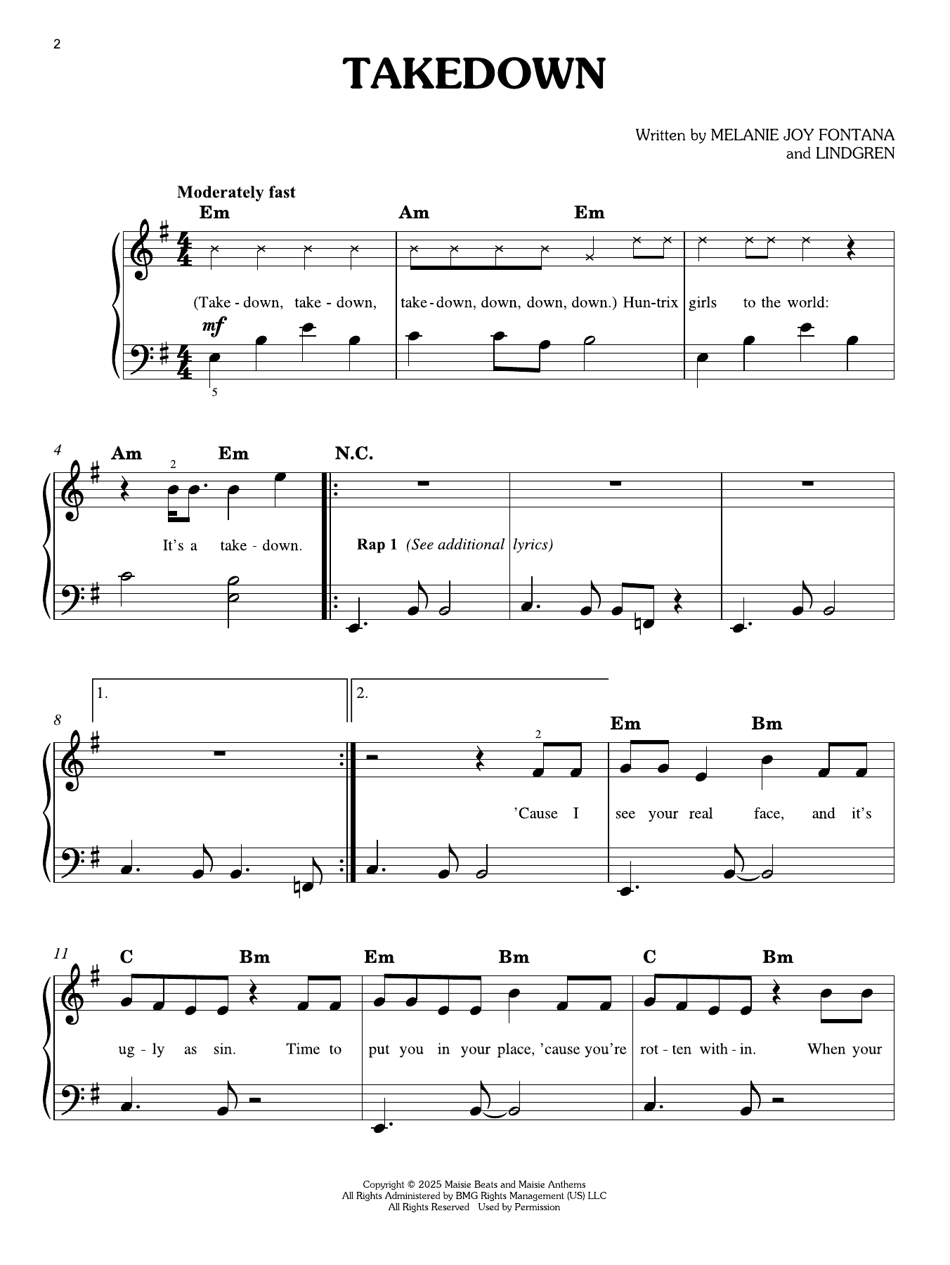 Takedown (from KPop Demon Hunters) by Huntr/x (Ejae, Audrey Nuna and ...